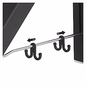 Clothes Airer Folding Drying Rack Portable Folding Clothes Hanger Hotel Wall-Mounted Bathroom Drying Rack Household Retractable Invisible Clothes Rail Drying Rack (Color : Black Single)