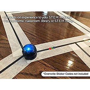 Overwrite Sticker Codes (Codes Pack) and Track Tape (3-Roll Pack) for use with Ozobot