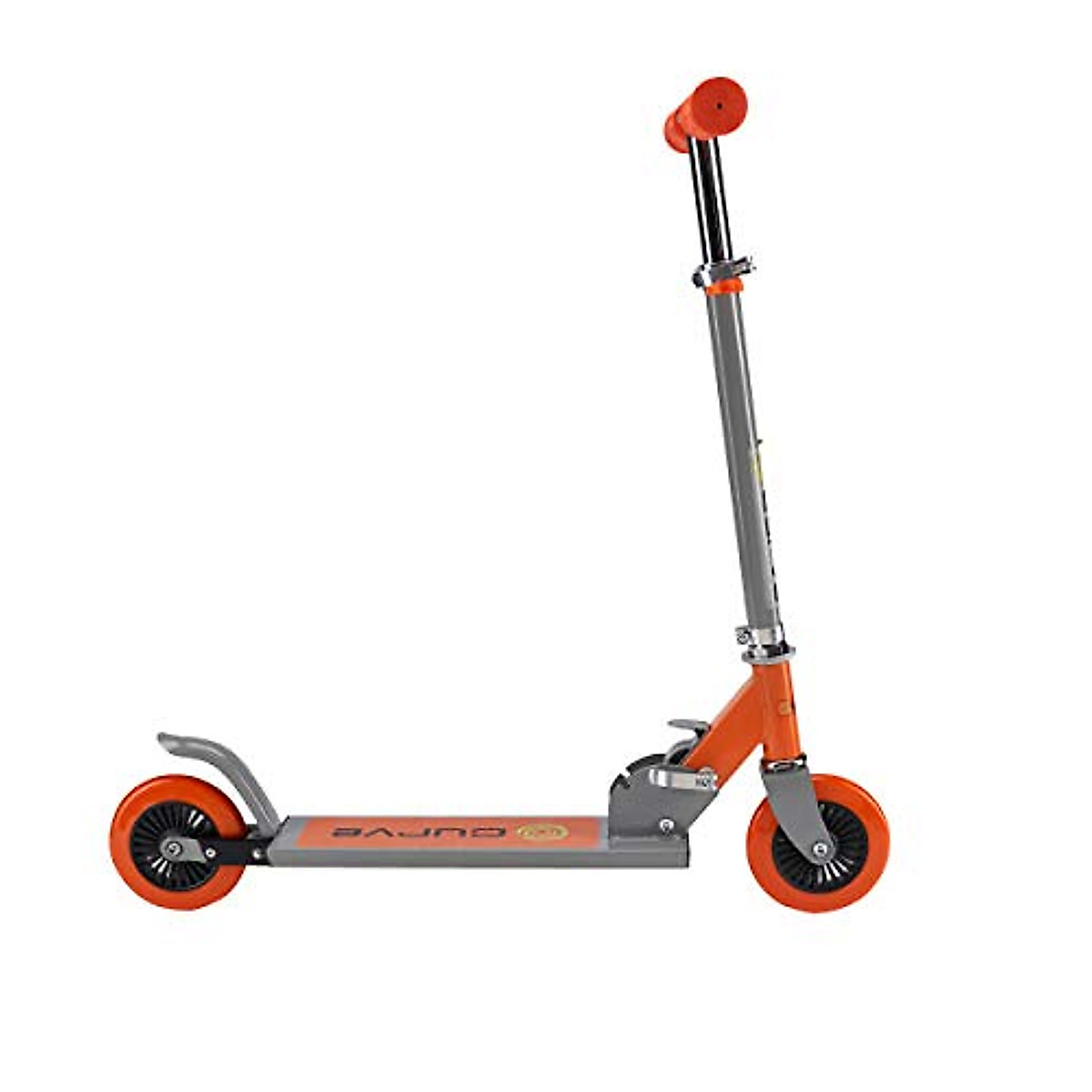 Curve ACTSCOT-489CV-ORG Standard Folding Metal Scooter for Kids, Easy Fold-N-Carry Design, Ultra-Lightweight, Portable Folding Design Comforable & Safe Durable & Easy to Ride, Orange