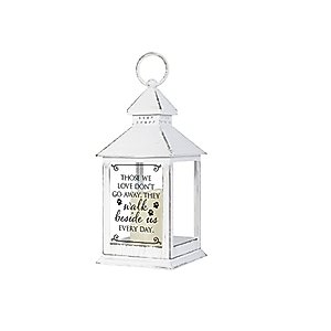 Carson 57587 Walk Beside Us Lantern, 11-inch Height