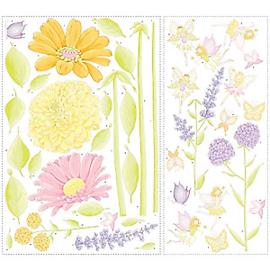 Giant Flower and Fairy Garden wall sticker