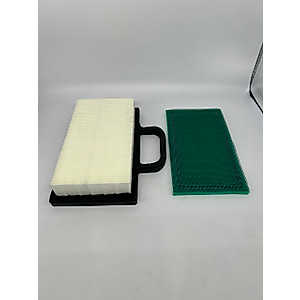 Dosens 499486S 698754 Air Filter Compatible with B S 499486 Lawn Mower Air Filter Cartridge 18-26 HP Intek V-Twins Engine Air cleaner