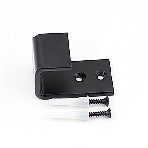 ZEKOO Sliding Barn Door Hardware Door Bottom Floor Guide Wall Guide with Screws Matte Black