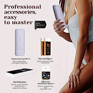 Waxfans Waxing Roller,Wax Roller Kit,Waxing Kit for Women,Roll on Wax Kit,Wax Kit for Hair Removal，Wax Roller