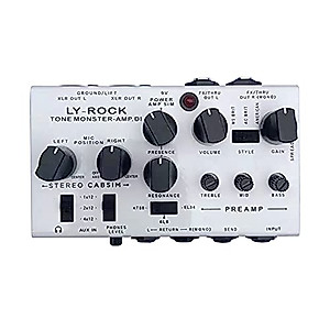 LYR Guitar effect pedal Electric guitar audio workstation Professional effect pedal White True Bypass, 11.5 * 6.5 * 6.3 CM, XBH