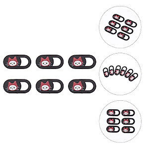 KOMBIUDA 6pcs Camera Cover Laptop Camera Slider Anti- Peeping Privacy Cover Webcam Privacy Covers Stickers for Phones Decorative Webcam Cover Sliding Webcam Cover Plastic Blocker Computer