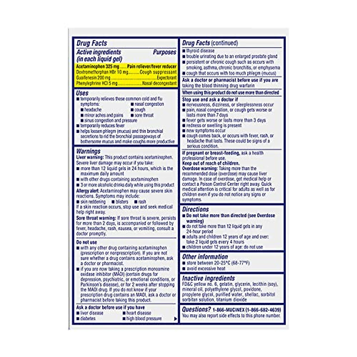 Mucinex Maximum Strength Fast-Max Cold & Flu All-In-One Liquid Gels, 16ct (Packaging May Vary)