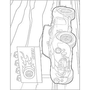 Coloring Book for Kids: Cool Cars & Trucks