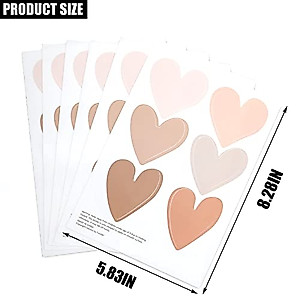 6 Sheets Boho Heart Wall Stickers Nursery Wall Decor Wall Stickers and Murals for DIY Cute Decorations Kids' Room Decor Girls Bedroom