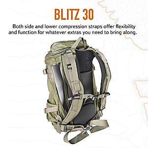 Mystery Ranch Blitz 30 Backpack - Tactical Daypack Molle Hiking Packs, 30L, L/XL,Forest