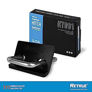 RETRUE Hitch Tightener, Hitch Stabilizer Heavy Duty Anti-Rattle Clamp for 1.25" and 2" Hitches, Reduce Movement from Hitch Tray Cargo Carrier Bike Rack Trailer Ball Mount, Rust Free
