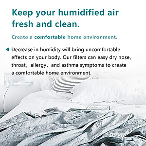 Horyliin 4 Pack Humidifier Wicking Filters Replacement Compatible for Honeywell HAC-504 and HAC-504AW,HCM-350,HCM-300T, HCM-600, HCM-710, HCM-315T