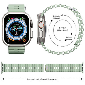 STG Sport Ocean Band Compatible with Apple Watch 38mm-45mm, Variety Pack, Unisex, Watch Band, Silicone, 20mm