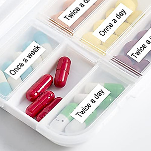 ASprink M-K231 Compatible Label Tape Replacement for Brother P Touch M Tape M-K231S 12mm 0.47Inch White MK231 EMK231 MK231S for Brother Ptouch PT-M95 PT-85 PT-75 PT-65, Black on White, 26.2 Ft, 6-Pack