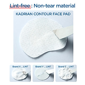 KADRIAN Double-Sided Facial Pads - Lint free - for Makeup Remover and Toner - Rayon face pads for toner and cleasing - Rayon not cotton balls - Exfoliating cotton rounds for face (180 Pads)