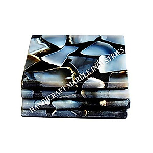 Valentine's Gifts Coaster #4 Blue Agate design Color Coaster Wholesale Price Drink Coaster Tableware Bar Accessories Dinning Tableware
