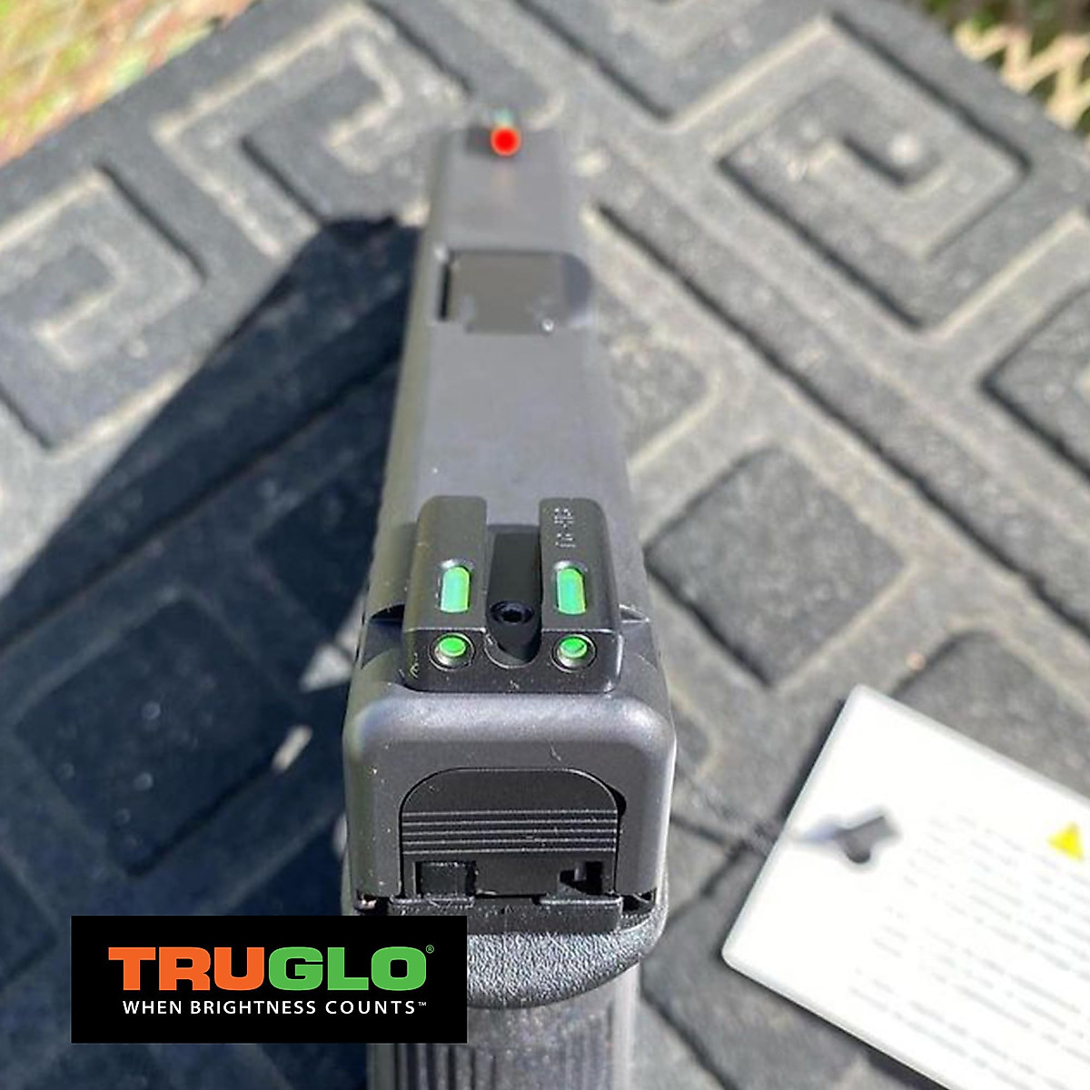 TruGlo Fiber Optic Handgun Pistol Laser Sight Accessories Fits Most Smith and Wesson M&P, SD9 and SD40 Models, with TRIDOT Aiming System