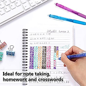 Vanstek 18 Colors Retractable Erasable Gel Pens Clicker, Fine Point(0.7), Make Mistakes Disappear, Premium Comfort Grip for Drawing Writing Planner and Crossword Puzzles