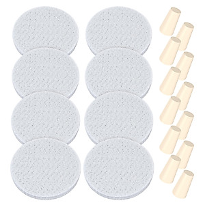20Pcs Reusable Cold Brew Coffee Filters & Stoppers Replacement Compatible with Toddy Cold Brew System (Include 8Pcs Coffee Filters & 12Pcs Rubber Stoppers)