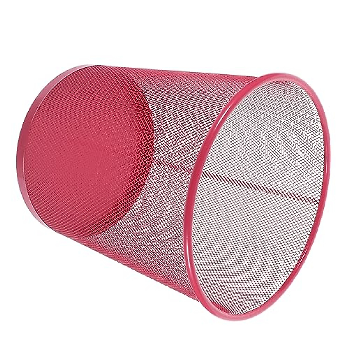 VILLCASE Small Wastebasket Small Metal Trash can Storage Box Trash can Small Trash can Office Trash bin Trash can for Bathroom no Cover Home Field Barbed Wire Storage Bins