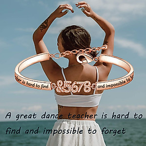 Lywjyb Birdgot Dance Gift Dancing Jewelry Dancer Bracelet Dance Teacher Gift &5678 Dance Teacher Gifts Ballet Bracelet Dancer Gift Ballerina Bracelet Dance Jewelry (5678 br)