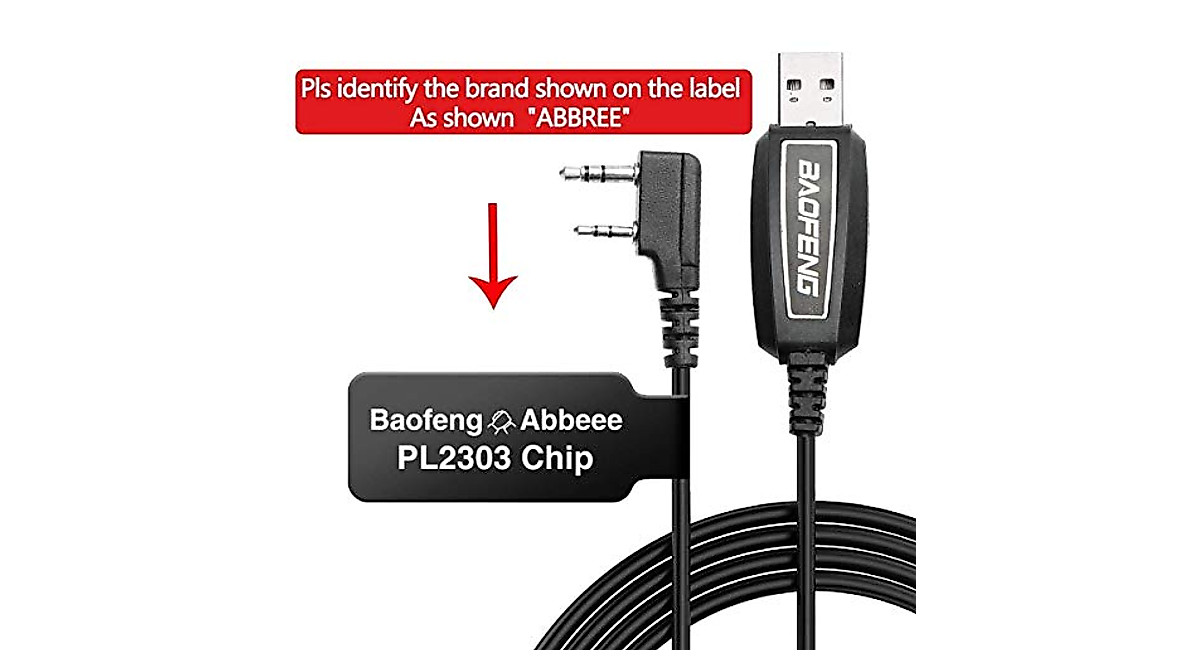 Baofeng USB Programming Cable PL2303 Support Chirp UV-5R, BF-888S
