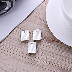 Jienk 30Pcs TO-220 Aluminum Heatsink & Insulator/Mounting Kits for MOSFET Transistor, 3 Different Size TO-220 Heatsink 10 Each+ 30 Screws + 30 Screw Washer +30 Insulator Rubberized Silicone