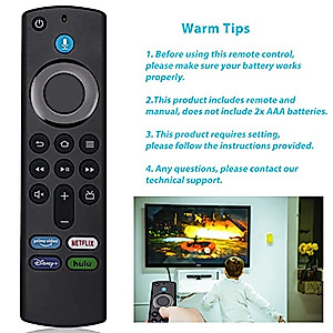 Fernanestal Replacement Voice Remote Control 3rd GEN L5B83G with Power, Volume Control for Fire TV Stick (2nd Gen,3rd Gen,Lite,4K), Fire TV Cube (1st Gen & 2nd Gen), Fire TV (3rd Gen,Pendant Design)