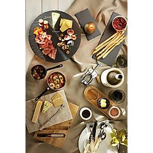 KitchenCraft Artesà Slate Lazy Susan Turntable Platter, 35 cm