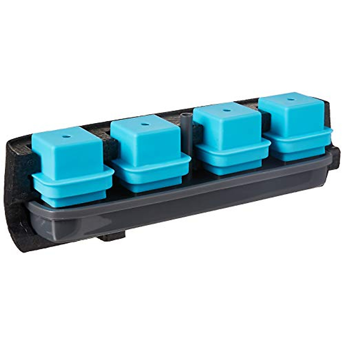 Tovolo King Cube Ice Mold System, Crystal Clear Seamless 2 Inch Cubes for Whiskey Cocktails & More - Set of 4 Molds