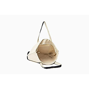 Extra Large Canvas Tote Bags with Zipper - 22 Inches Heavy Duty, Premium Zippered Tote Bag - Zip Top, 100% Organic Cotton, Sturdy, Washable Large Canvas Tote Bags - Multipurpose Canvas Shopping Bag