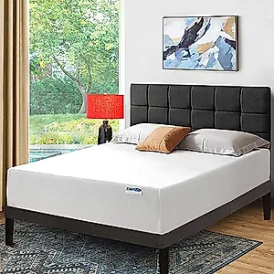ELEMUSE Full Mattress 10 Inch Cooling Gel Memory Foam Mattress, CertiPUR-US® Certified Breathable Bed in a Box for Pressure Relief, Fiberglass-Free
