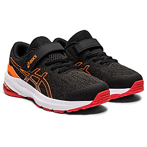 ASICS Kid's GT-1000 11 Pre-School Running Shoes, 2, Graphite Grey/Fiery RED