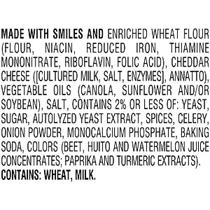 Goldfish Colors Cheddar Crackers, Snack Pack, 0.9 oz, 9 CT Multi-Pack Tray