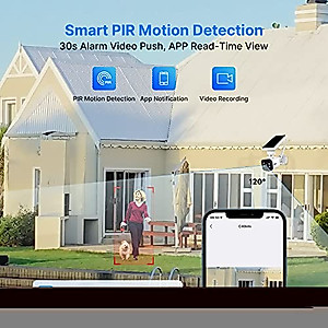 [1TB HDD,4MP Spotlight] Hiseeu Solar Battery Powered Wireless Security Camera System,100% Wire-Free,10CH HD 4K NVR,Night Vision, 2-Way Audio, PIR,Motion Record, Outdoor Home Surveillance