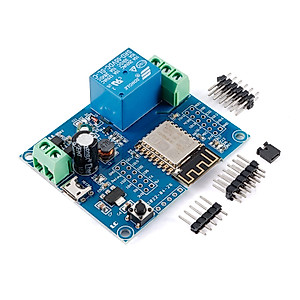 JESSINIE 2Pcs ESP8266 ESP-12F WiFi Single Relay Module ESP DC5-80V Wireless Controller Relay Module Board ESP-12F for IOT Smart Home APP