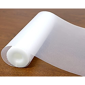 Shelf Liners for Kitchen Cabinets 10 Inch Wide X 20 Ft Non Adhesive Cabinet Drawer Liners Non Slip Clear Waterproof Shelves Liners for Refrigerator Closet Cupboard Pantry Mat Kitchen Bathroom