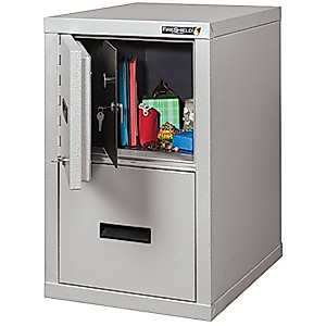 Fire Resistant File Cabinet - Light weight, fire rated, One file drawer & safe