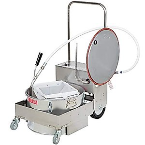 MirOil BD707 Fryer Filter Machine - Discard Trolley, Electric 75 pound Oil Capacity