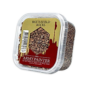 The Army Painter Battlefield Rocks Basing, 150 ml-for Miniature Bases & Terrains -Scenics Static Grass, Model Terrain Grass, Terrain Model Kit, Basing Set & The Army Painter Tufts for Bases of Minis