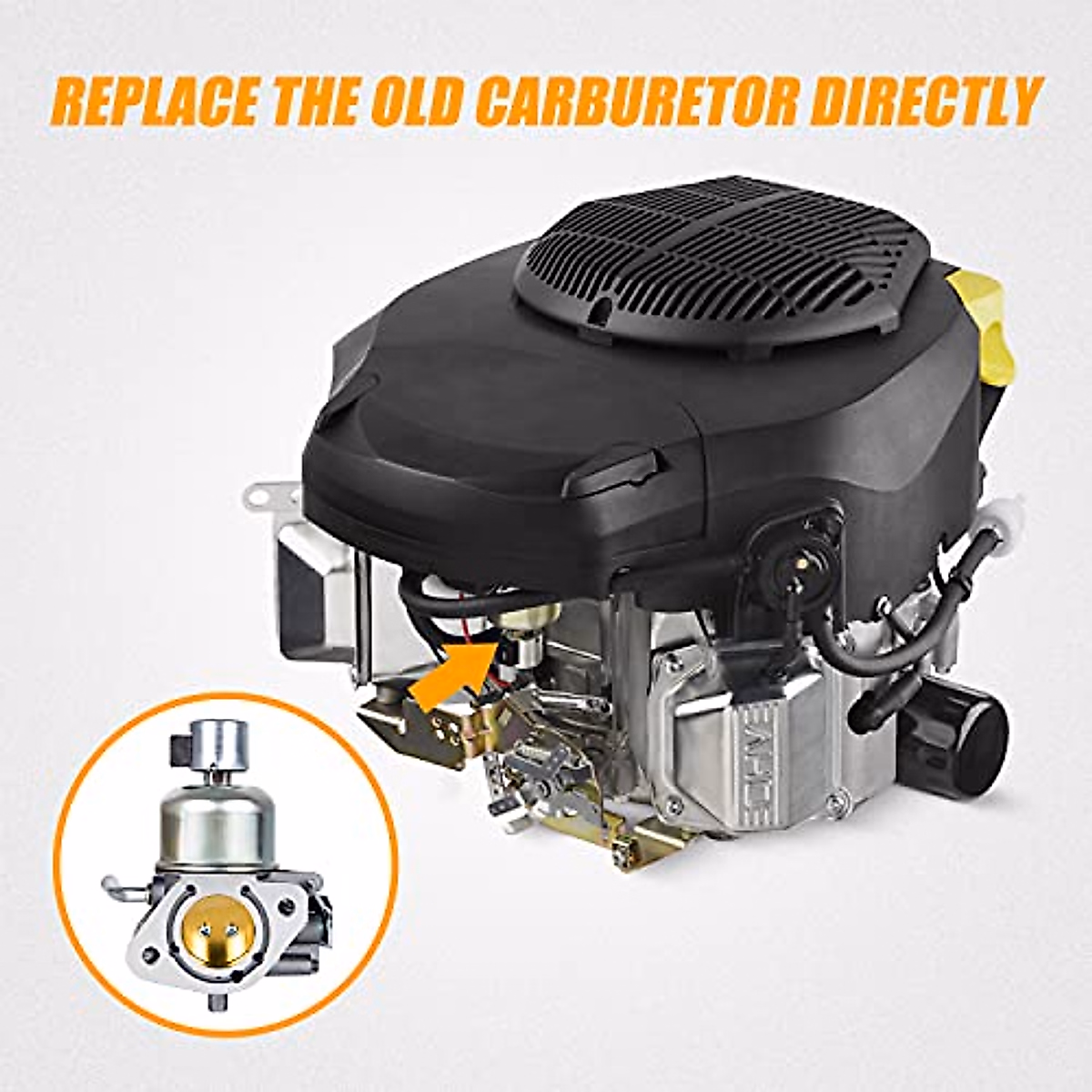 RANSOTO 16-853-19S Carburetor Carb With Gaskets Compatible with Kohler KT725 KT730 KT735 KT740 KT745, Replaces 32-853-63S 32-853-67S