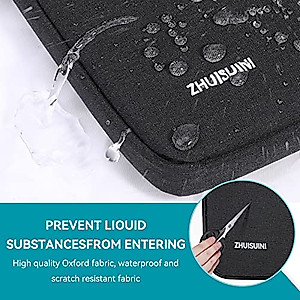 ZHUISUINI Laptop Sleeve Bag 11-13 Inch Compatible with 13 inch New MacBook Air M2 A2681 M1 A2337 A2179 A1932 for 13 inch New MacBook Pro M2 M1 A2338 A2251 A2289,for 11 inch iPad Pro M2&M1,Black