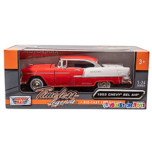 1955 Chevy Bel Air, Red - Showcasts 73229-1/24 Scale Diecast Model Toy Car, but NO Box