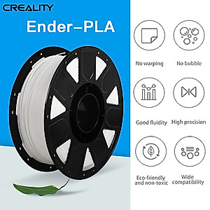 ARAMOVA Ender Series- PLA 3D Printer Filament 1.75mm, Upgrade Stronger Toughness Printing Consumables, Dimensional Accuracy ± 0.03 mm, 1 KG (2.2 LBS)