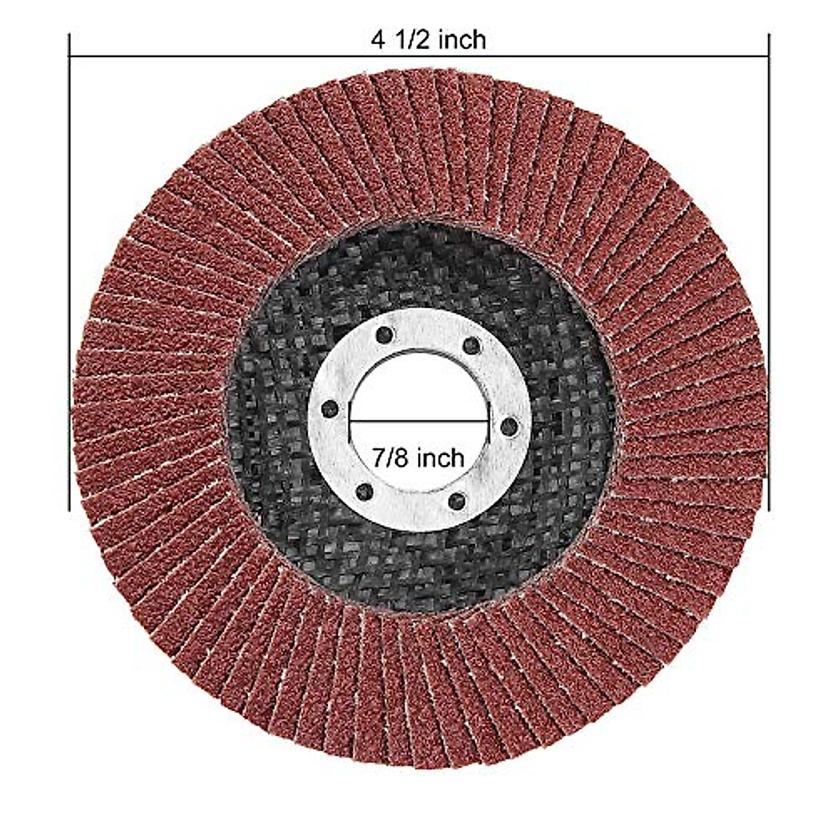 20 Pack 4-1/2 Inch Flap Disc 60 Grit Grinder Sanding Disc 4.5 Inch Grinding Wheels and Sanding Discs for Angle Grinder, Type #27 Aluminum Oxide Abrasives Flap Sanding Wheels (4-1/2" x 7/8")