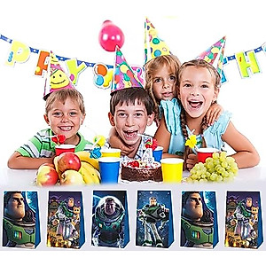 NF Orange 18pcs Buzz Lightyear Party Gift Bag,Birthday Party Decorations Supplies. (18 Counts)