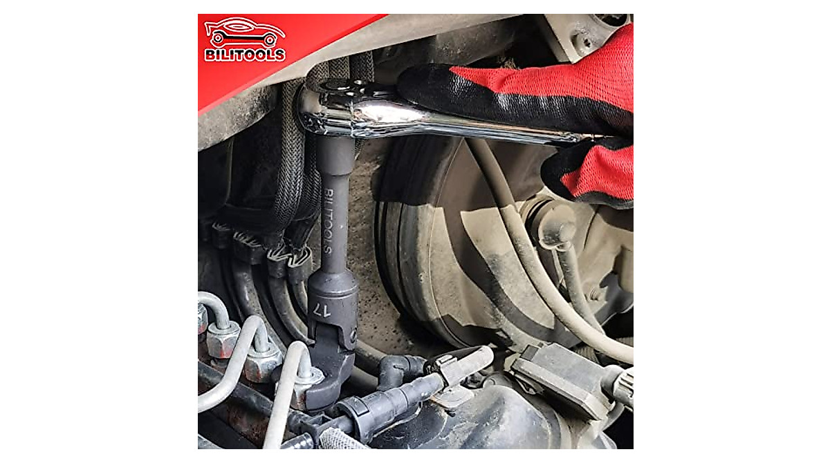 BILITOOLS Flex Head Crows Foot Wrench Set - 3/8" Drive