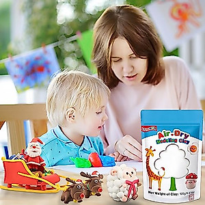 ifergoo Modeling Clay, 24/36 Colors Air Dry Clay Best Gift for Kids, Super Light Magic Clay with Sculpting Tools and Project, No-Sticky and Non-Toxic (White Color)