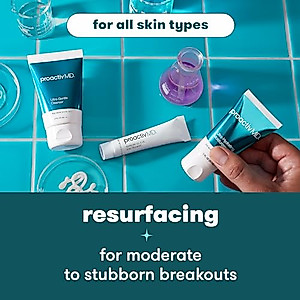 ProactivMD Adapalene Gel Acne Kit - with Adapalene Gel Acne Treatment, Green Tea Face Cleanser, and Moisturizer with Hyaluronic Acid- 30 Day Kit