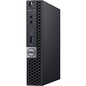 Dell OptiPlex 7060 Micro MFF Desktop, Intel Core i7-8700T (2.40Ghz,16Gb,1TB M.2 NVMe SSD) WiFi BTHDMI & Mouse Windows 10 Pro (Renewed)